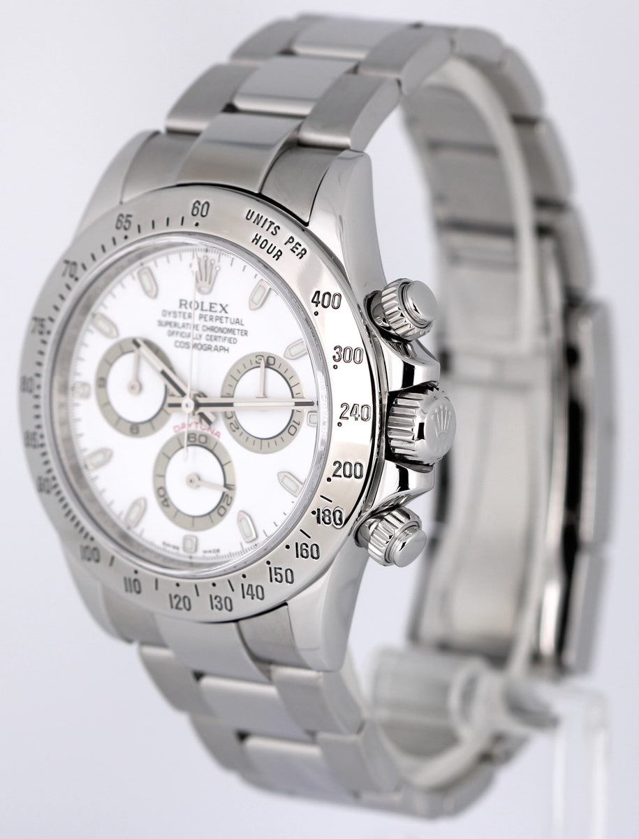 Rolex Daytona Cosmograph Stainless Steel REHAUT White "APH" 40mm 11652