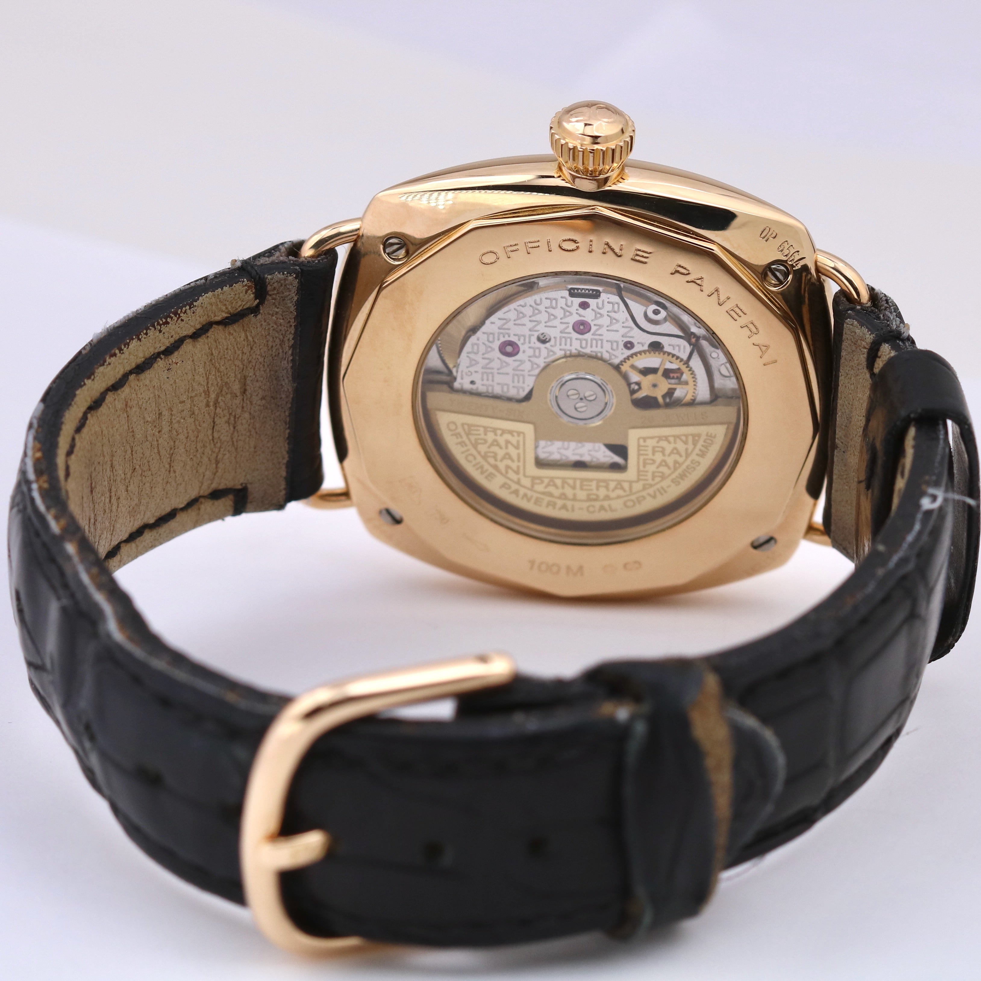 Panerai Radiomir PAM00103 Black 18K Rose Gold Leather Automatic 40mm P