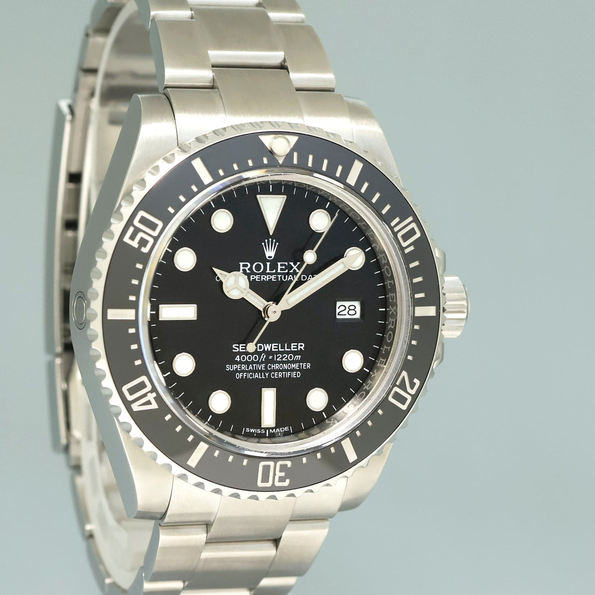 MINT PAPERS Rolex Sea-Dweller 116600 Steel 40mm Black Ceramic Dive Wat
