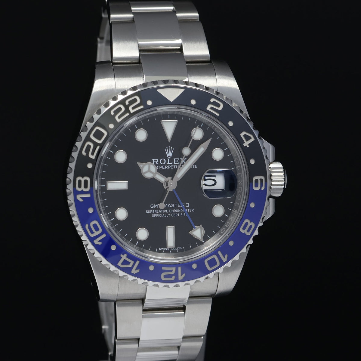 2016 MINT Rolex GMT Master II 116710 BLNR Steel Ceramic Batman Blue Wa
