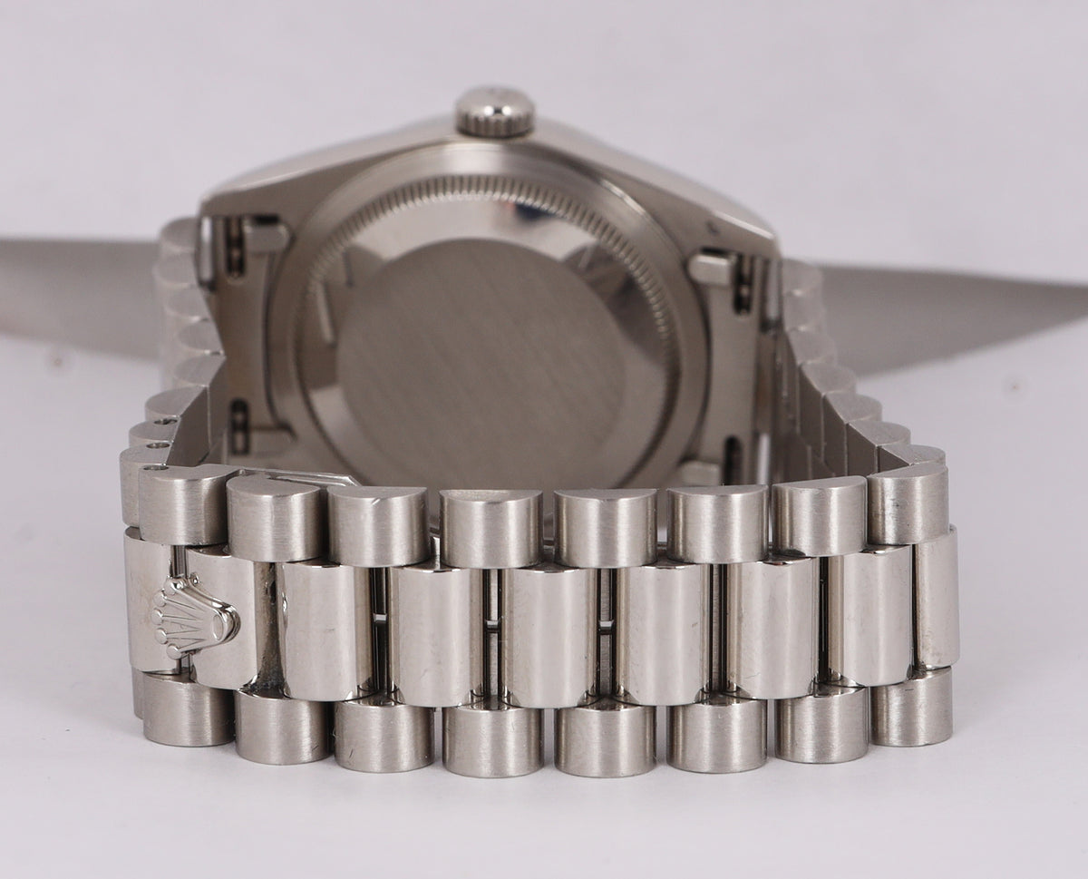 RARE 1997 Rolex Day-Date President Platinum Diamond Lugs 18296 FULL SE