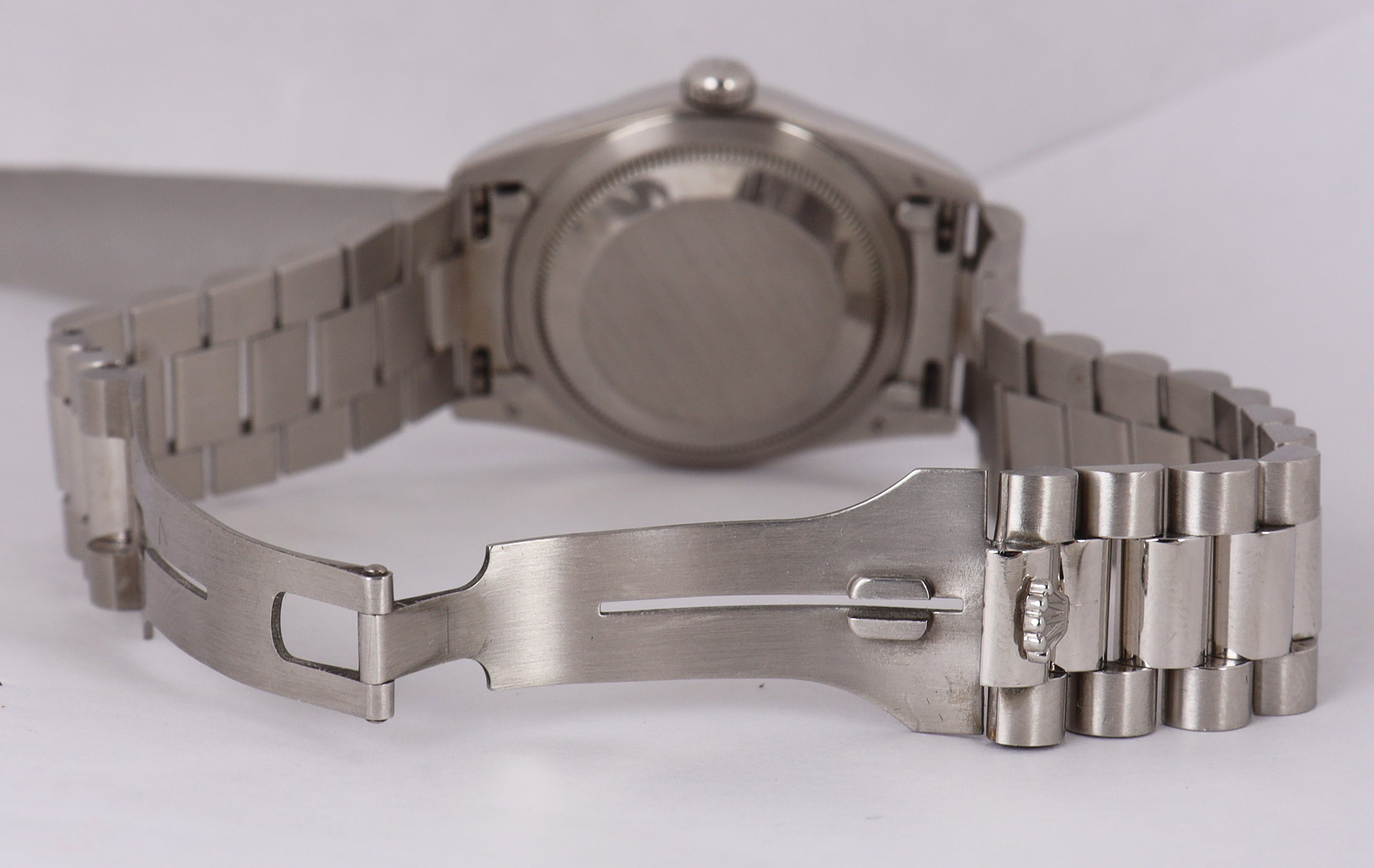 RARE 1997 Rolex Day-Date President Platinum Diamond Lugs 18296 FULL SE