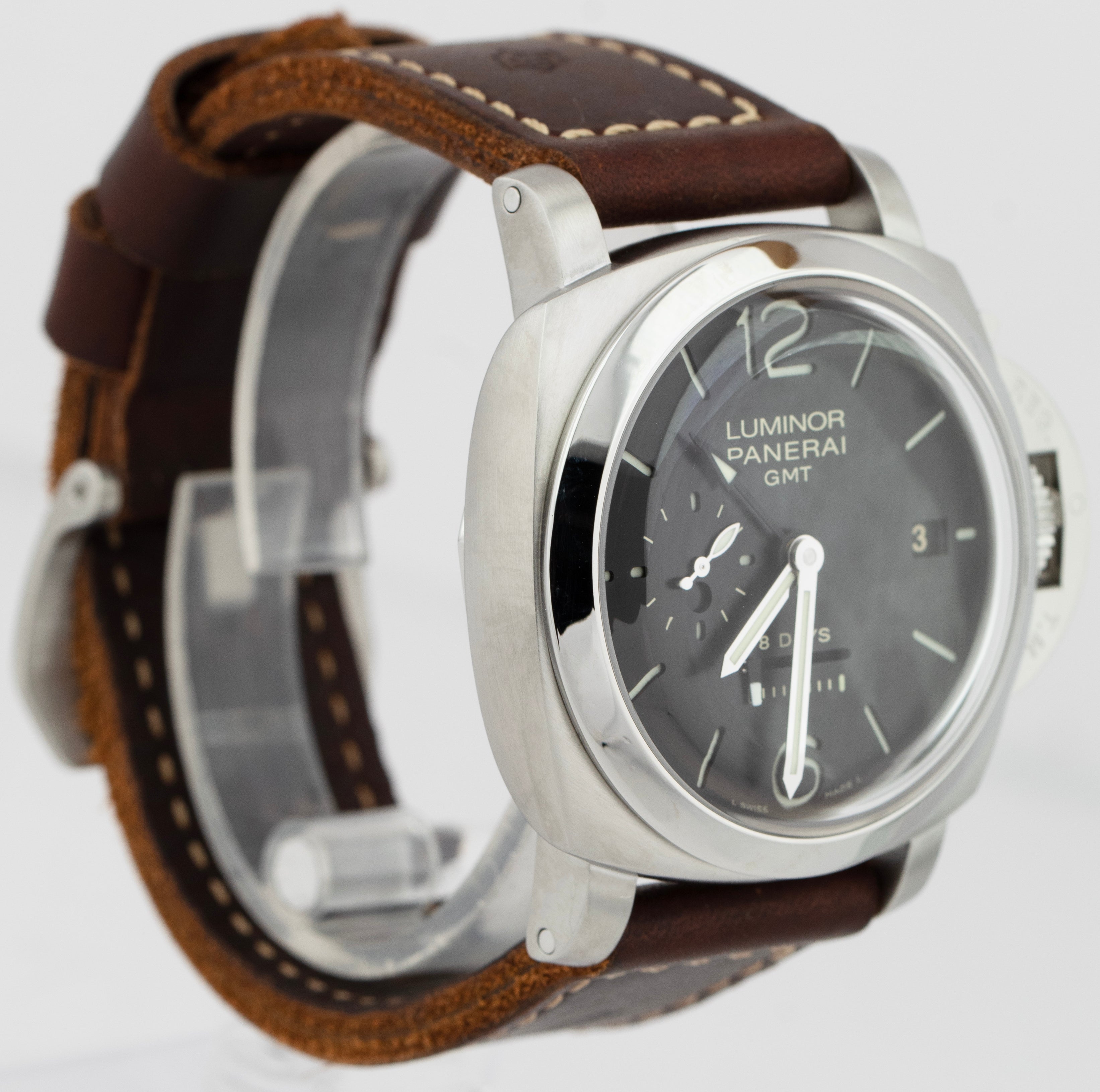 Panerai PAM 233 Luminor Marina 1950 GMT 8 Days Black 44mm Watch PAM002