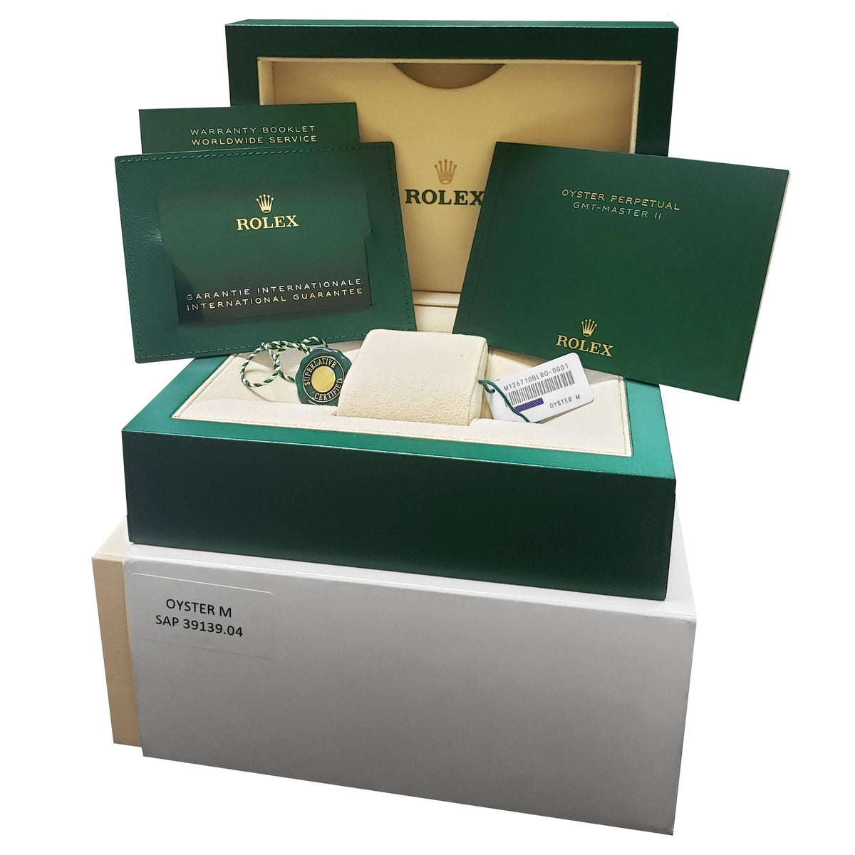 NEW STICKERED Rolex GMT-Master II Ceramic PEPSI JUBILEE BRACELET 12671